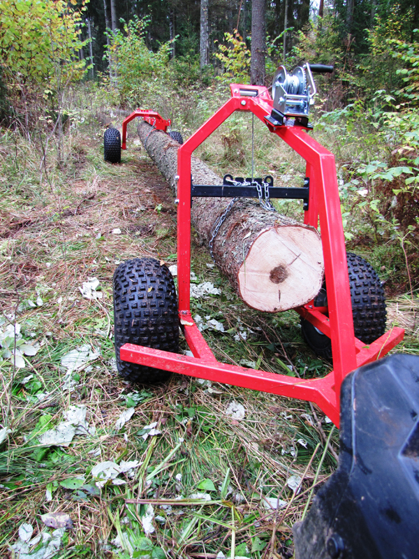 Log hauler US Stock: incl hand winch | Iron Baltic