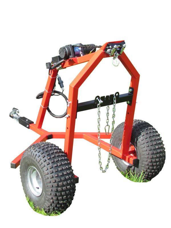 Log hauler US Stock: incl hand winch | Iron Baltic
