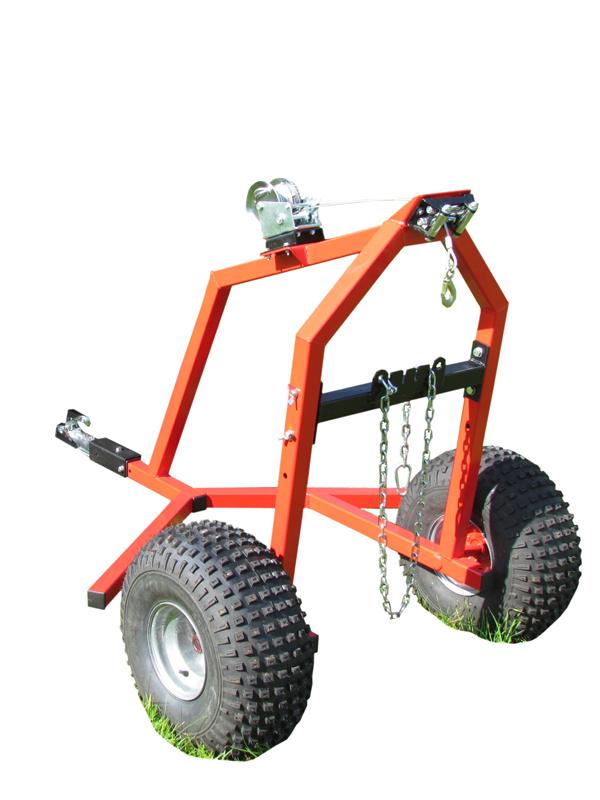 Log hauler US Stock: incl hand winch | Iron Baltic