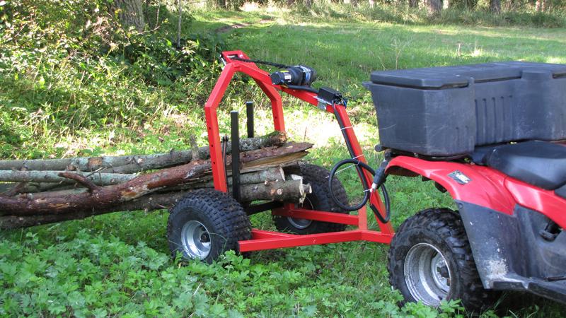 Log hauler US Stock: incl hand winch | Iron Baltic