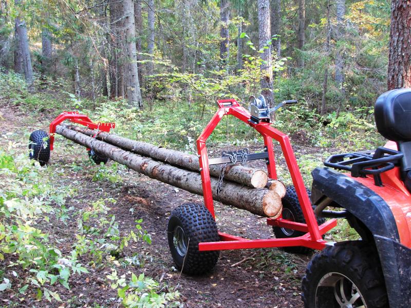 Log hauler US Stock: incl hand winch | Iron Baltic