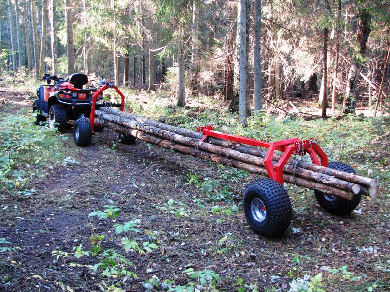 Log hauler US Stock: incl hand winch | Iron Baltic